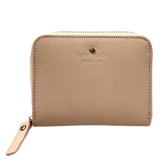 kate spade | Bags | Kate Spade White Ziparound Leather Wallet Glitter ...